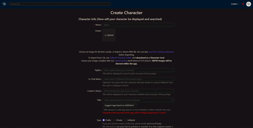 Chub AI – Deep Custom AI Character Chat & Storytelling