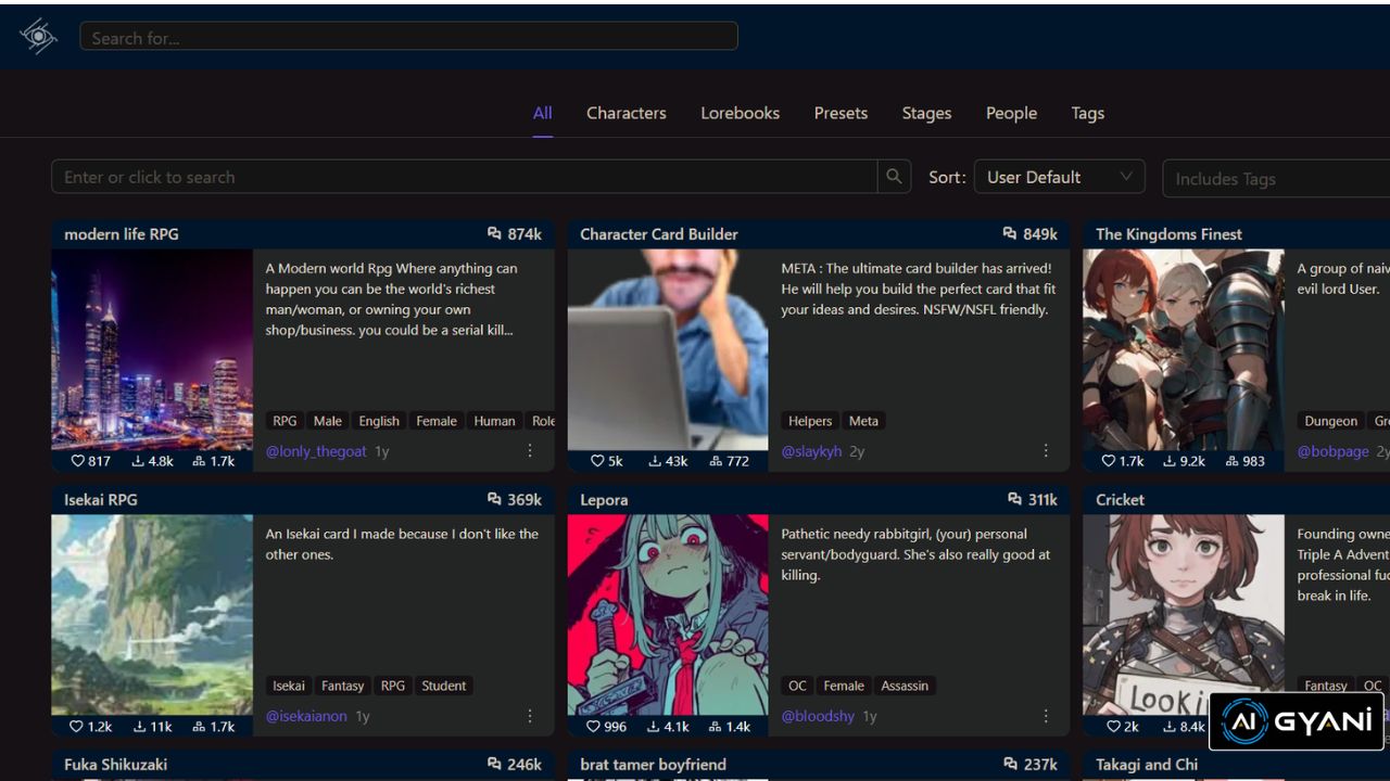 Chub AI – Deep Custom AI Character Chat & Storytelling